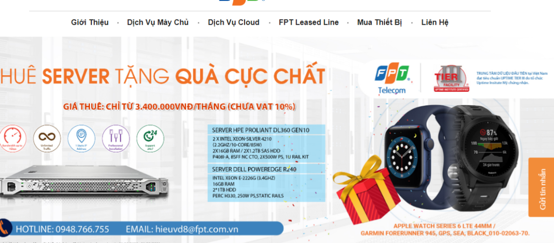 TOP 10 Website cho thuê Cloud Server FPT tập đoàn FPT - FPT Data Center